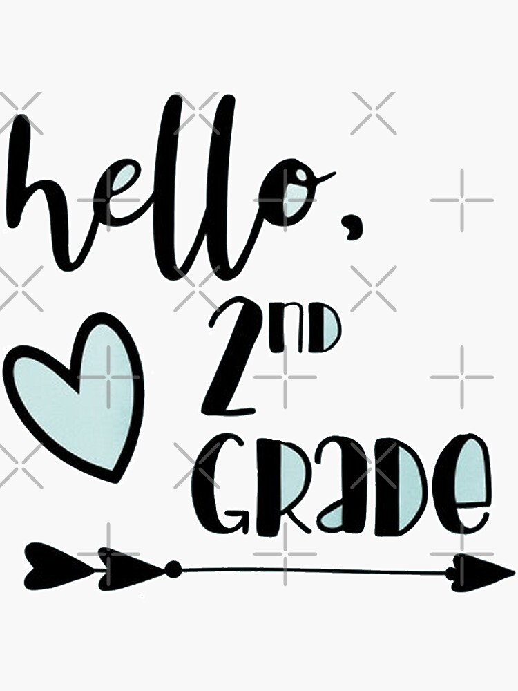 Pegatina «Hola segundo grado» de KDJCreativemind | Redbubble