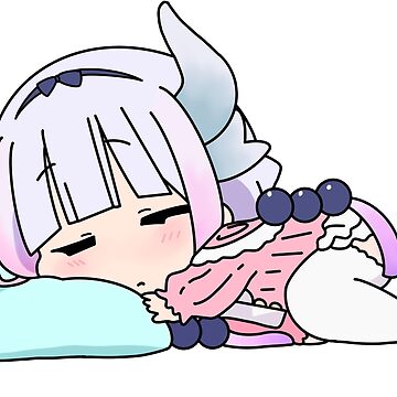 "Kanna sleeping" Sticker for Sale by sophs-shit | Redbubble