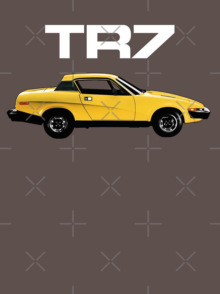 "Triumph TR7 - Yellow with white logo" T-shirt for Sale by CellularSong ...