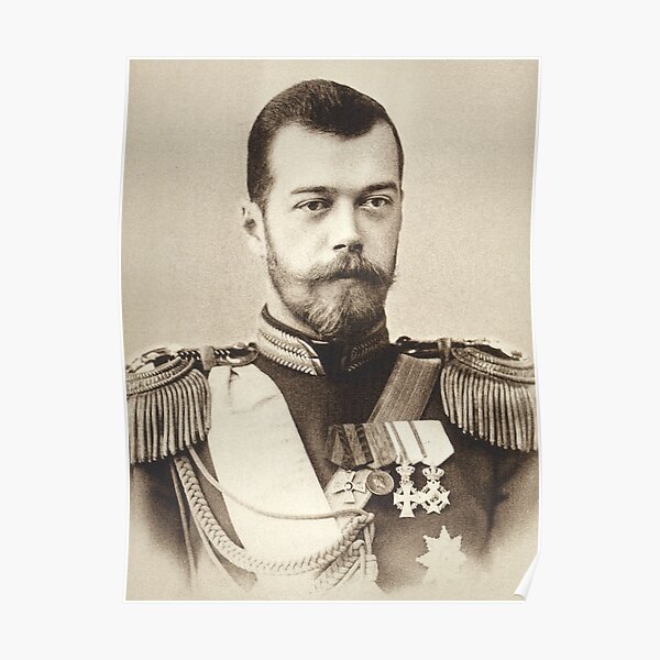 "Tsar Nicholas II" Poster by OrcaArtGallery | Redbubble