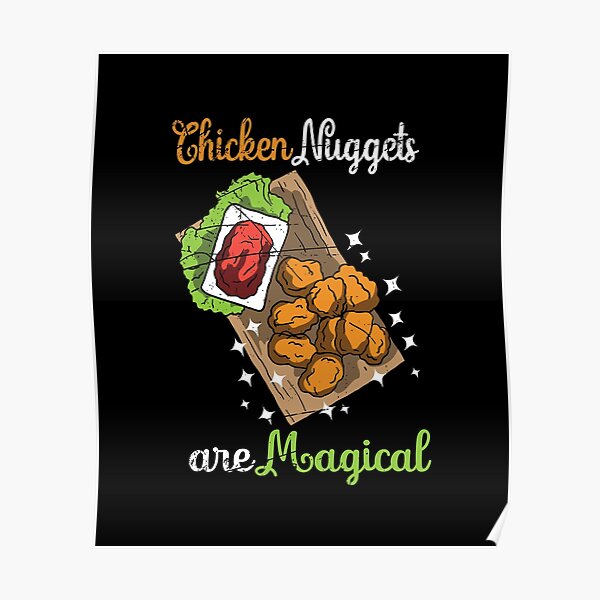 Poster: Chicken Nuggets | Redbubble