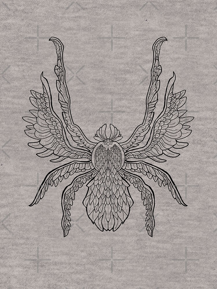 "Angel Spider - Complicated Spiders - Black line" Lightweight Hoodie by ...