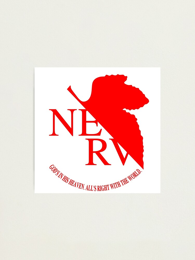 "Nerv Logo, Neon Genesis Evangelion" Photographic Print by imposibear ...