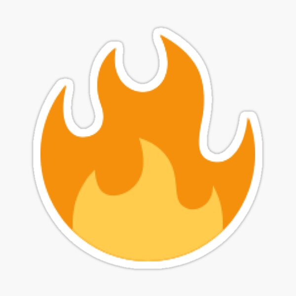 "Fire design and fire logo" Sticker for Sale by Shashank25 | Redbubble