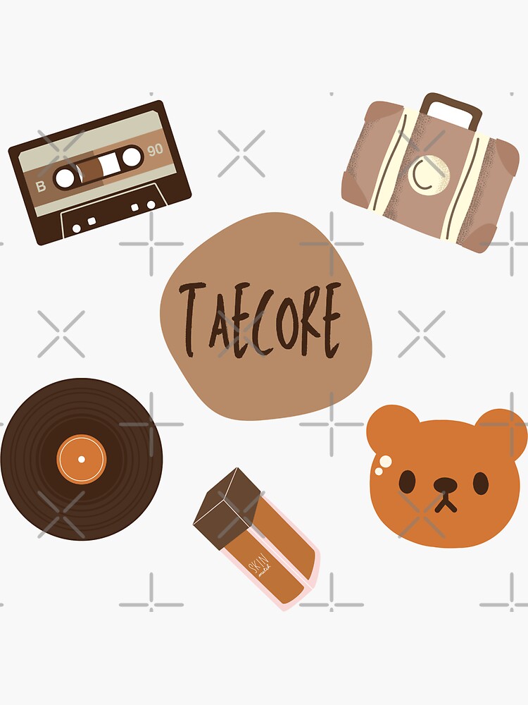 "tae core sticker" Sticker for Sale by art-and-sticker | Redbubble