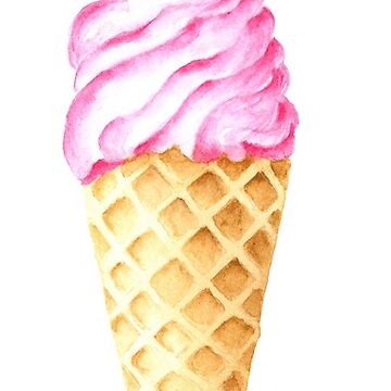 "Raspberry Ripple Ice Cream" Art Board Print for Sale by ...