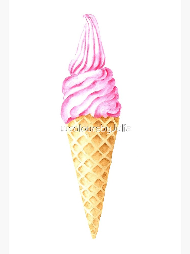 "Raspberry Ripple Ice Cream" Art Board Print for Sale by ...
