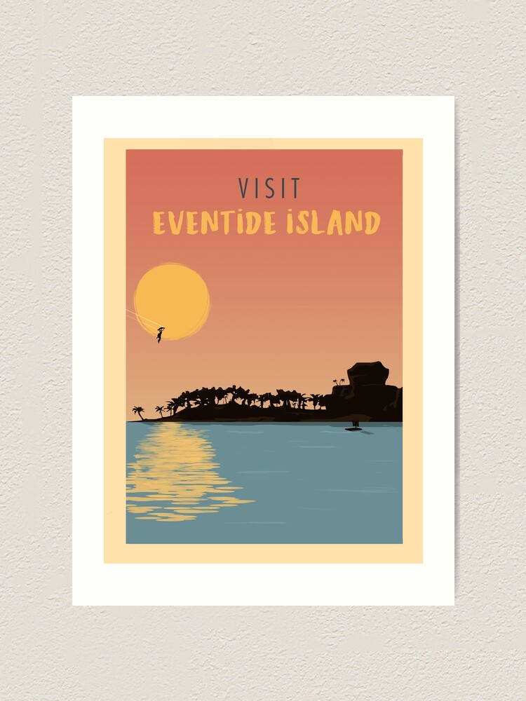 "Visit Eventide Island - Minimalist Travel Style - Video Game Art" Art ...