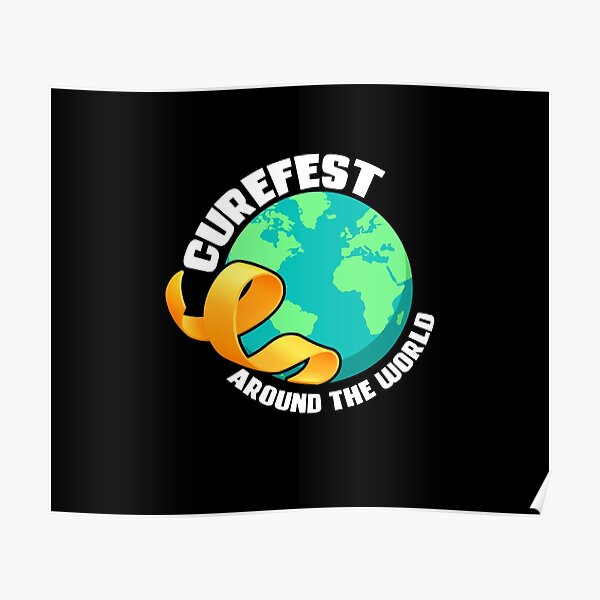 "CureFest Around the World Childhood Cancer" Poster for Sale by ...