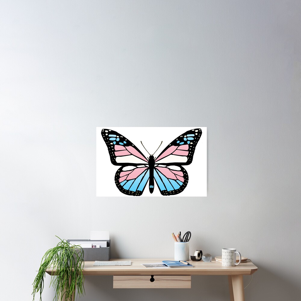 "Trans Monarch Butterfly" Poster by DAWolfe | Redbubble