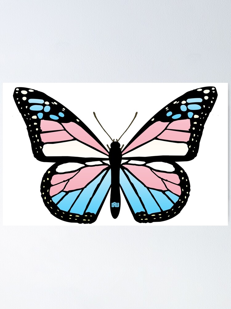 "Trans Monarch Butterfly" Poster by DAWolfe | Redbubble