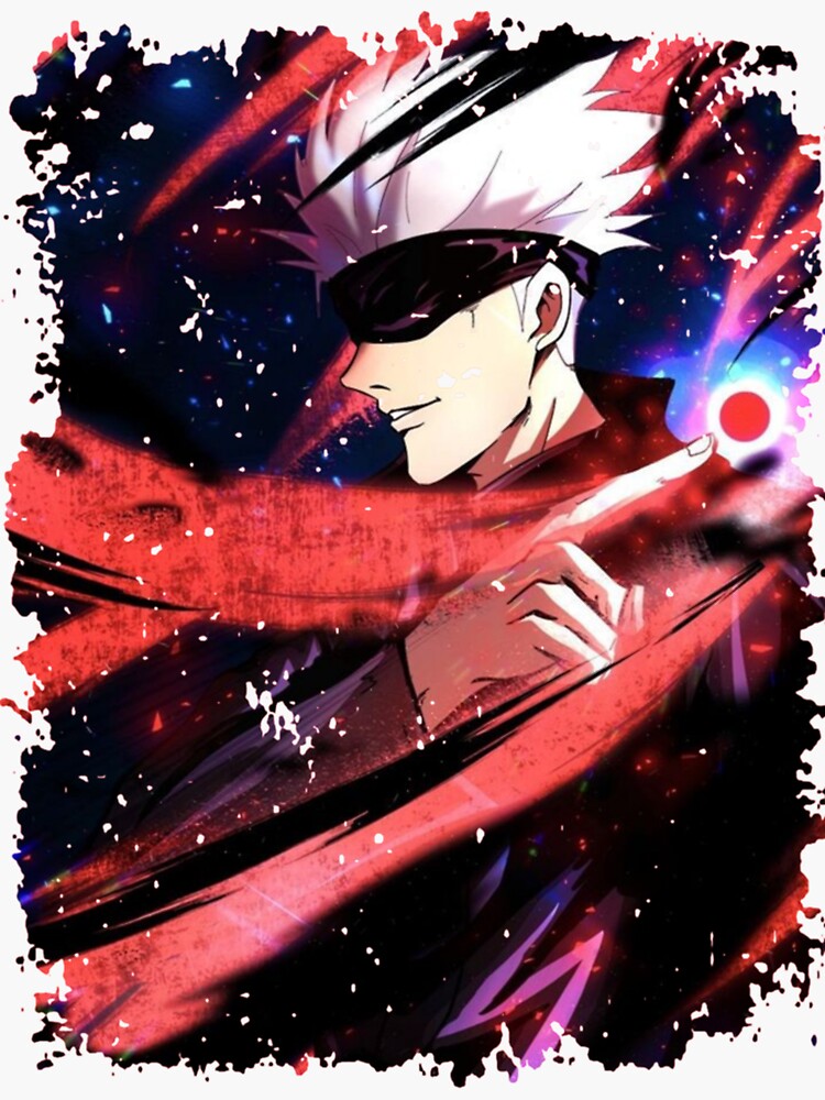 "Gojo Satoru Vintage Limitless Red Classic " Sticker for Sale by ...