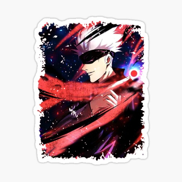 "Gojo Satoru Vintage Limitless Red Classic " Sticker for Sale by ...