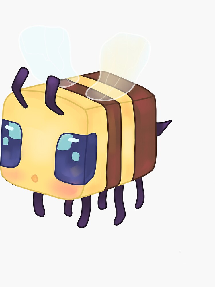 "Minecraft bee" Sticker by monserka | Redbubble