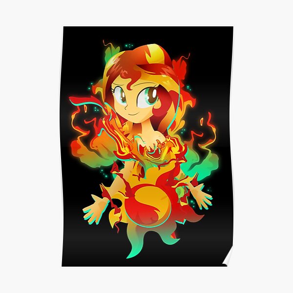 "Human Sunset Shimmer" Poster by TornadoTwist | Redbubble