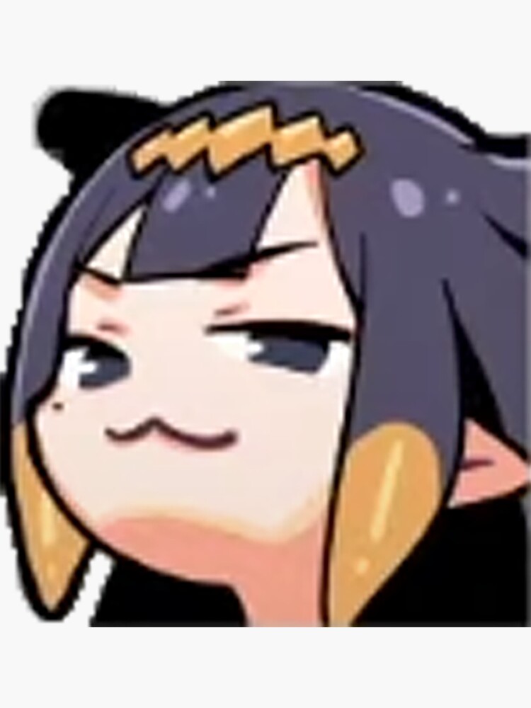 "Ina'nis Ninomae Smug Emote" Sticker for Sale by i-Culture | Redbubble