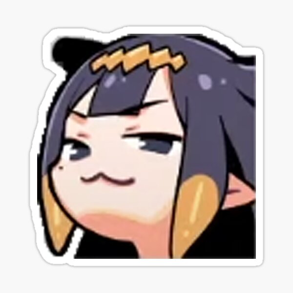 "Ina'nis Ninomae Smug Emote" Sticker for Sale by i-Culture | Redbubble