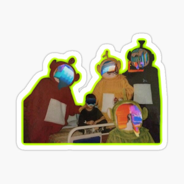 "Cursed Teletubbies edit" Sticker for Sale by Kocsislaura | Redbubble
