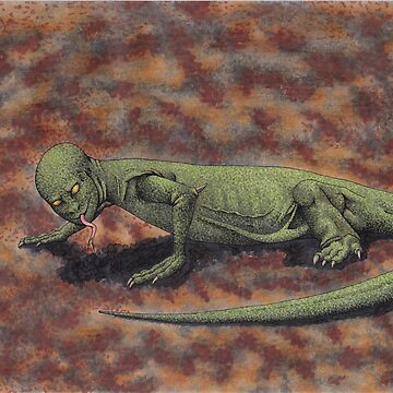 "Lizardman" Poster by KiboriArt | Redbubble