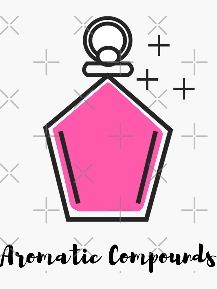 "Aromatic compound sticker | chemistry lovers | Pink perfume bottle ...