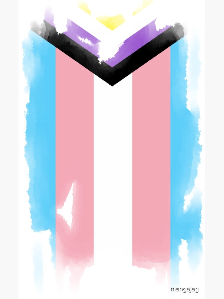 "Trans non-binary" Poster for Sale by mangajag | Redbubble