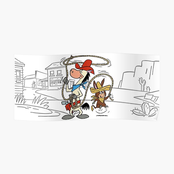 "Quick Draw McGraw & Baba Looey" Poster for Sale by teenysophia | Redbubble