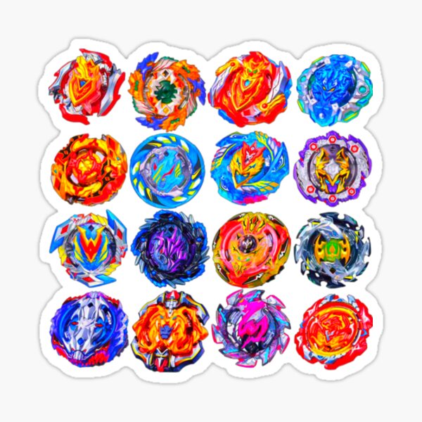 "Beyblade 100" Sticker for Sale by Elegantshop1 | Redbubble