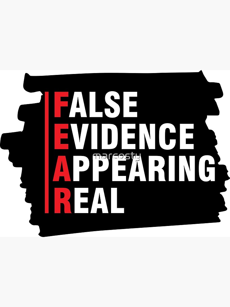 "Real Fear" Poster for Sale by marcosty | Redbubble