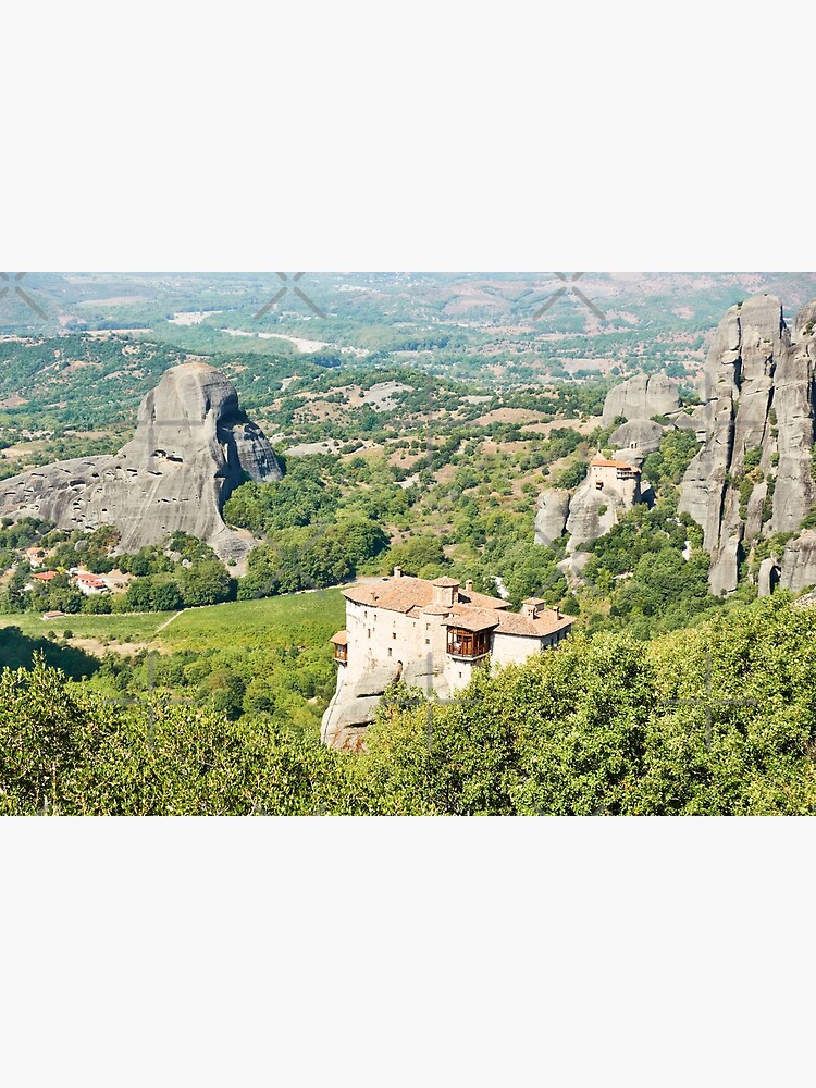 "Monasteries on the cliffs in Meteora - Greek landscape" Poster for ...