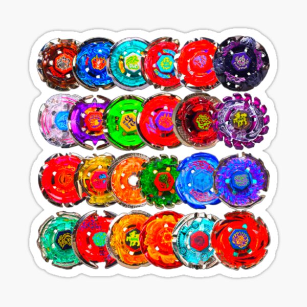 "Beyblade 100" Sticker by Elegantshop1 | Redbubble