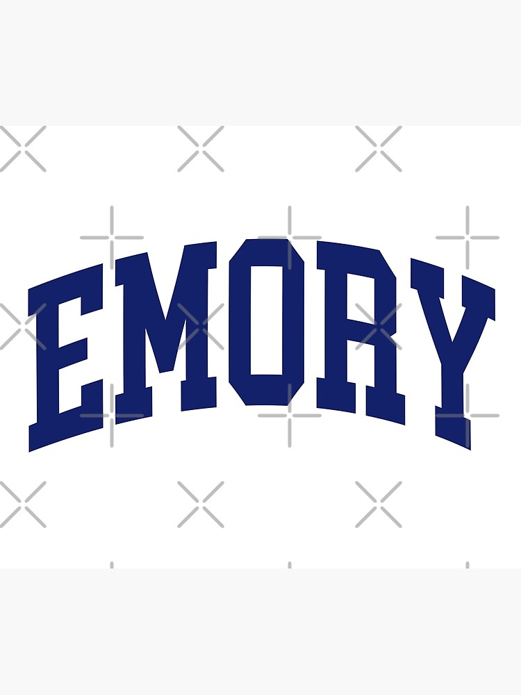 "emory - emory university college font curved" Throw Blanket for Sale ...