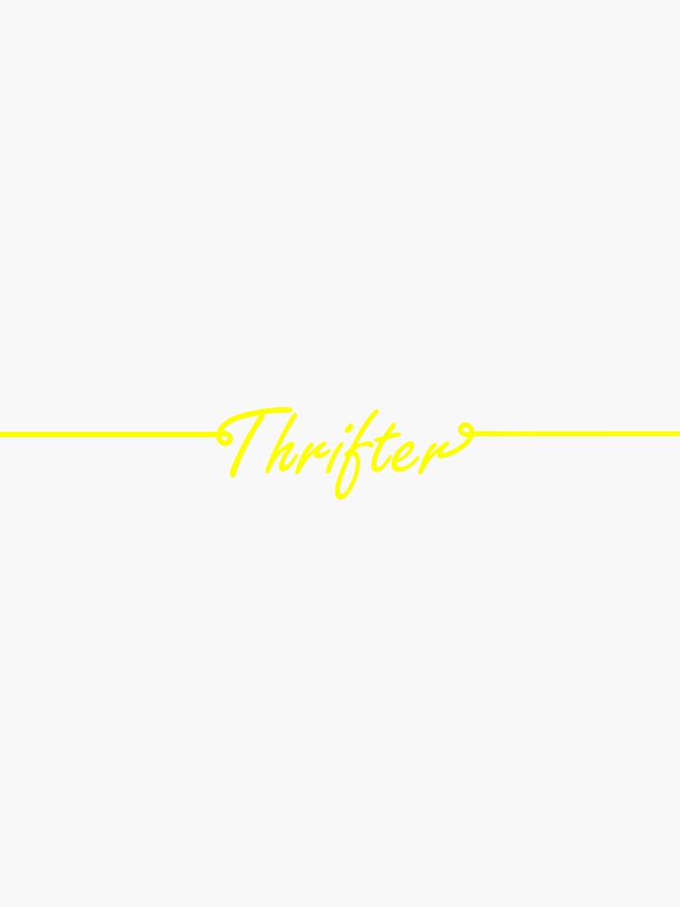 "thrifter logo" Sticker by thrifter | Redbubble