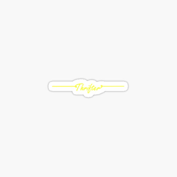 "thrifter logo" Sticker by thrifter | Redbubble