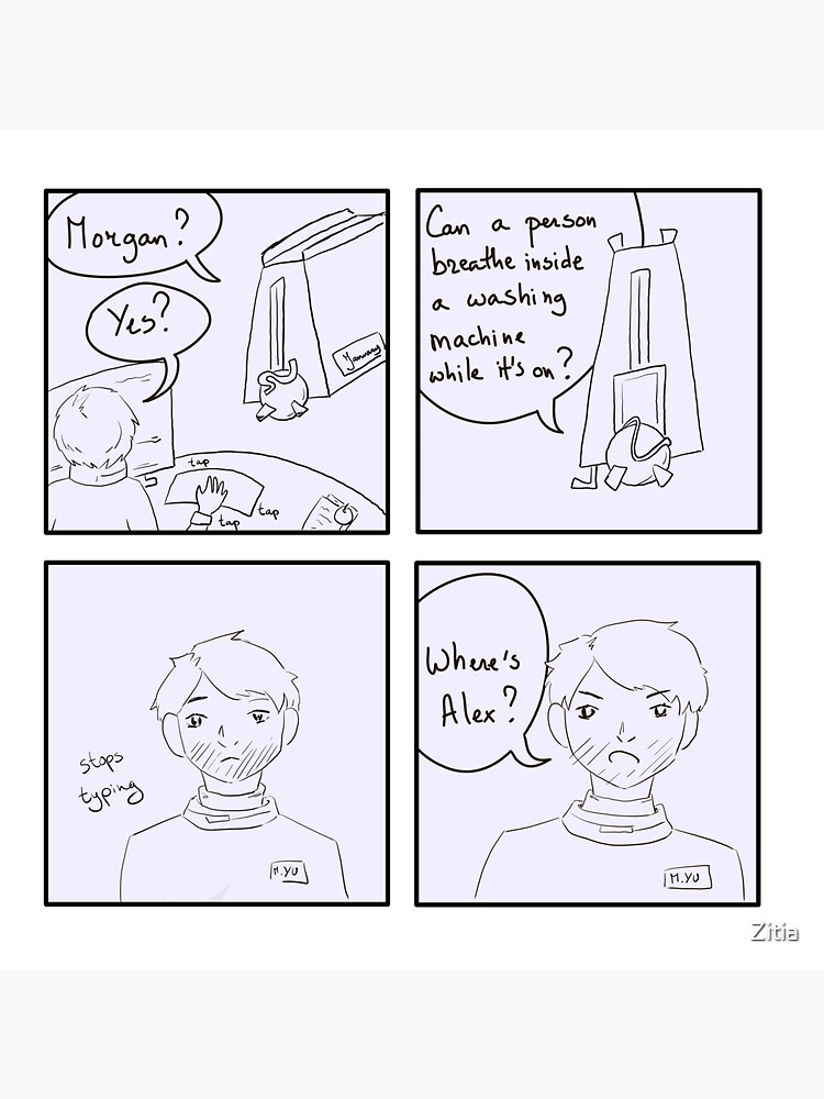 "Morgan Yu Parody Comic" Sticker by Zitia | Redbubble