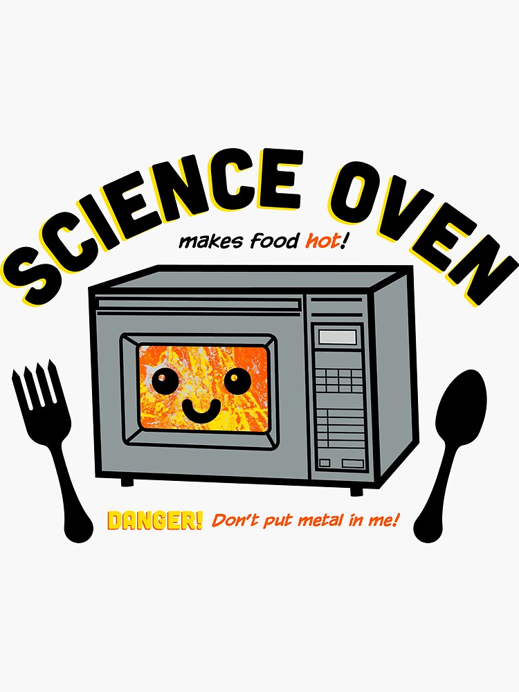"Science Oven" Sticker by vonplatypus | Redbubble