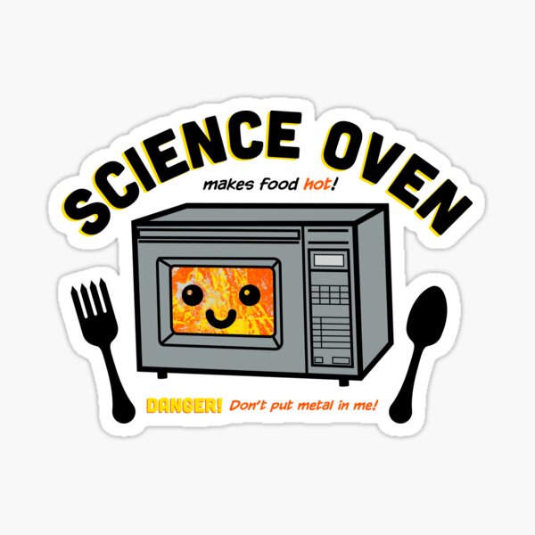 "Science Oven" Sticker by vonplatypus | Redbubble