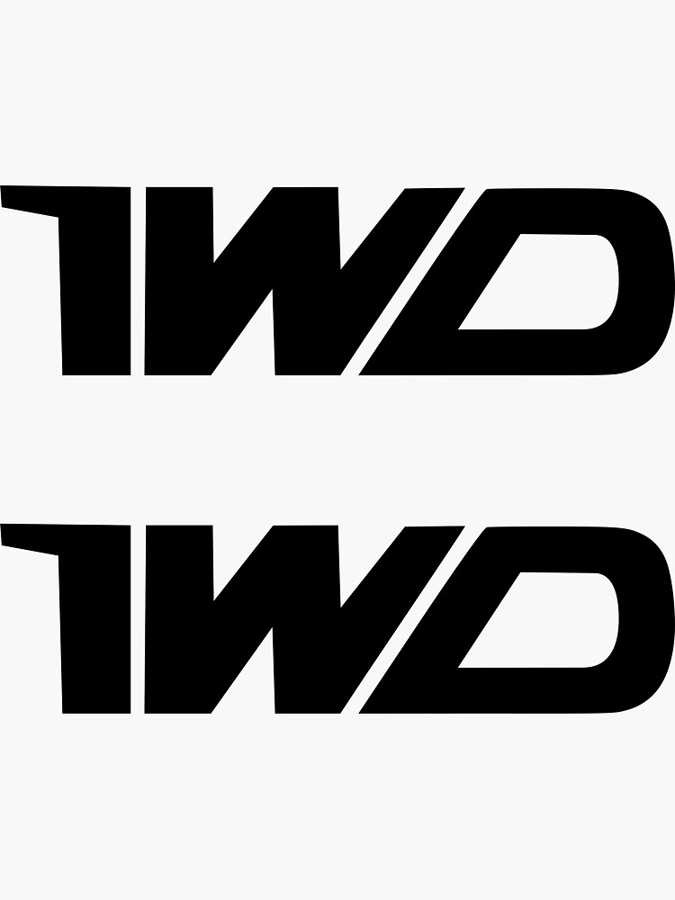 "1WD Sticker Pack - Black" Sticker by ExpertsOnly | Redbubble