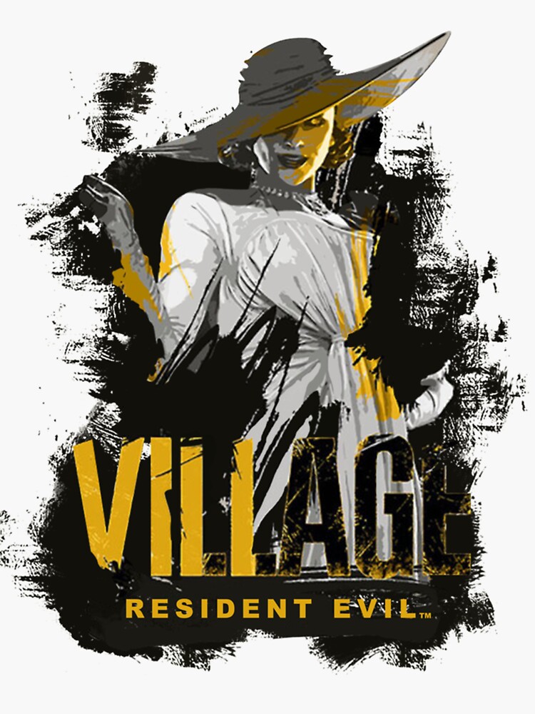 "Lady Dimitrescu Village Resident Evil" Sticker for Sale by Falko Heuer ...