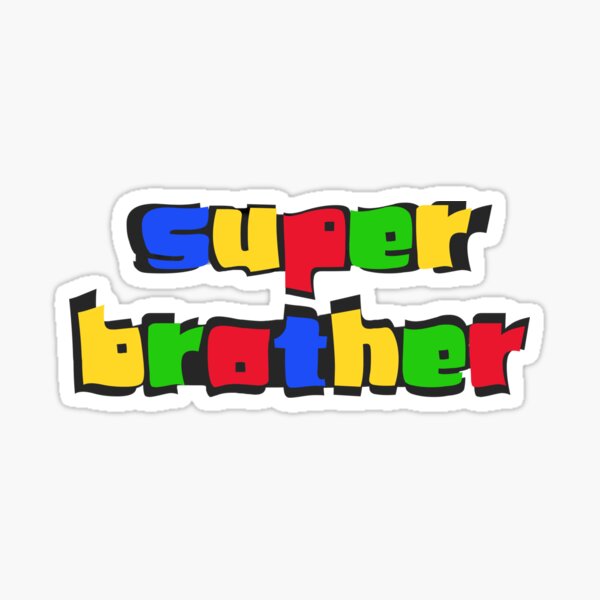 "Superhero Super Big Brother Matching Sibling " Sticker for Sale by ...