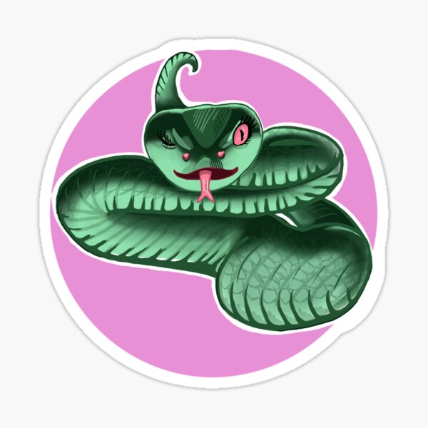 "Sassy Snake" Sticker by JosetteKent | Redbubble