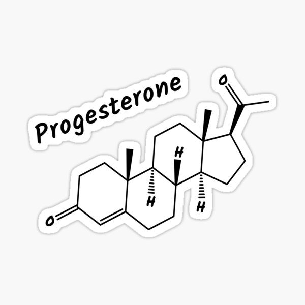 "Progesterone Hormone" Sticker for Sale by Polyartbenali | Redbubble