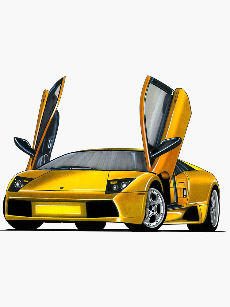 "Italian exclusive V12 hypercar" Sticker for Sale by 23ARTS | Redbubble