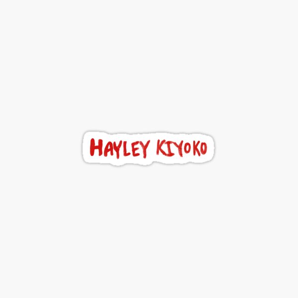 "Hayley Kiyoko name" Sticker for Sale by TheFandomSource | Redbubble