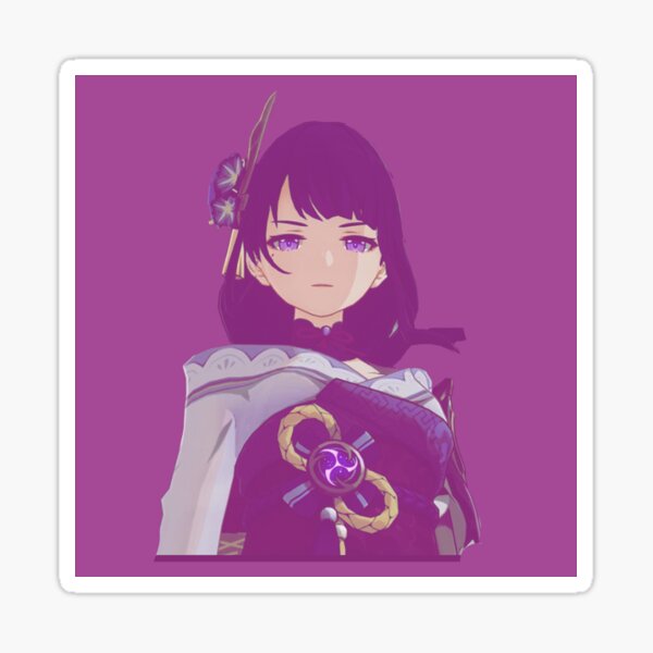 "genshin impact shogun raiden" Sticker for Sale by Animecomic | Redbubble