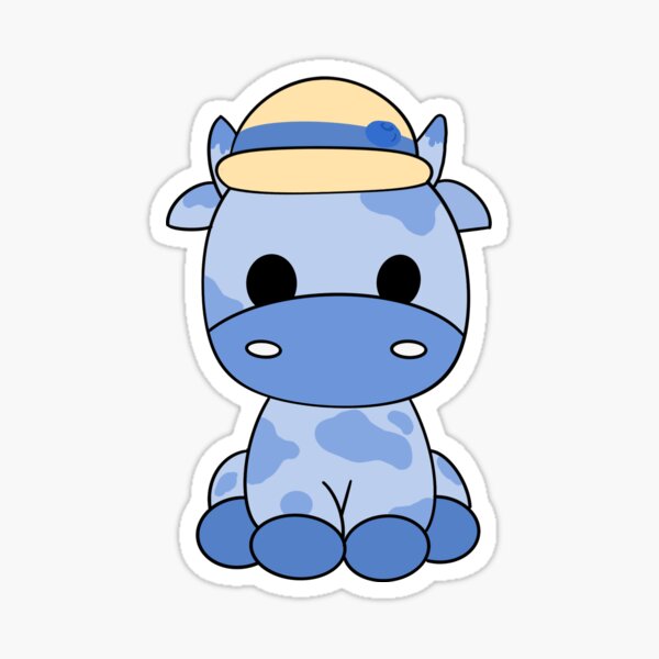 Blueberry Cow Stickers | Redbubble