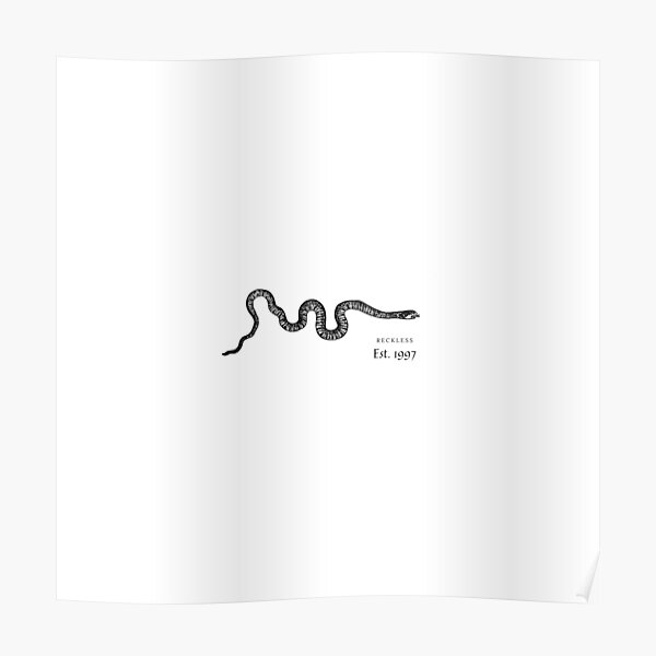 "Simple Reckless Snake Logo" Poster for Sale by smnam | Redbubble