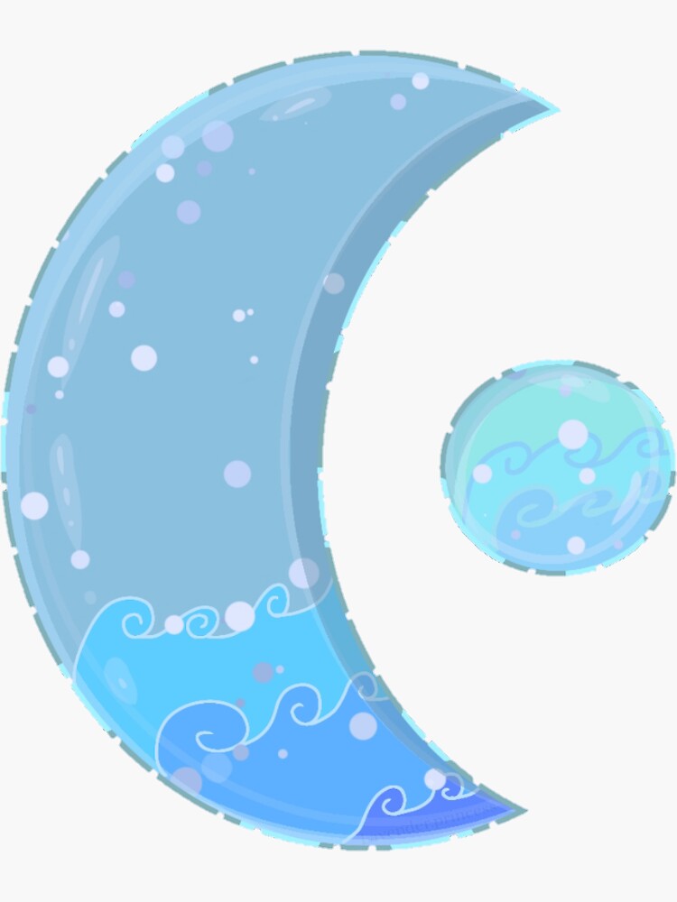 "Luna's Tide" Sticker for Sale by TealNight | Redbubble