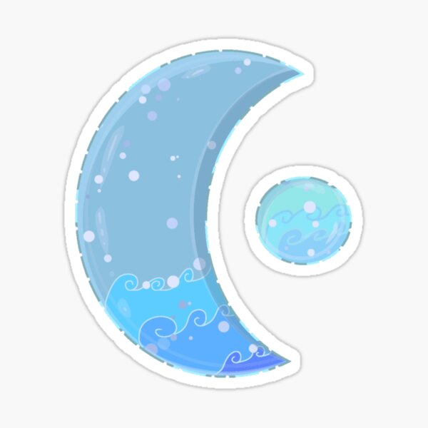 "Luna's Tide" Sticker for Sale by TealNight | Redbubble