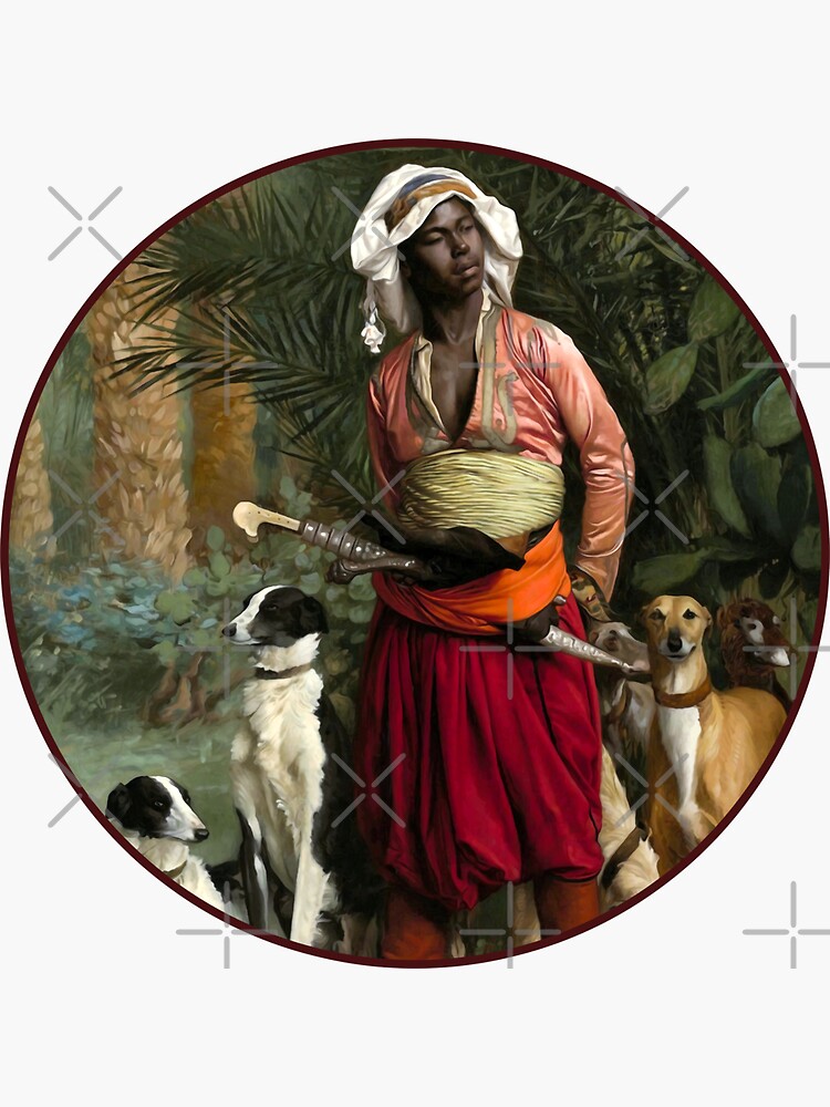 "Master of the Hounds by Gerome" Sticker for Sale by academic-art ...