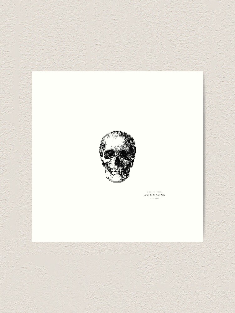 "Pixelated Skull A Morte Futura Reckless logo" Art Print by smnam ...
